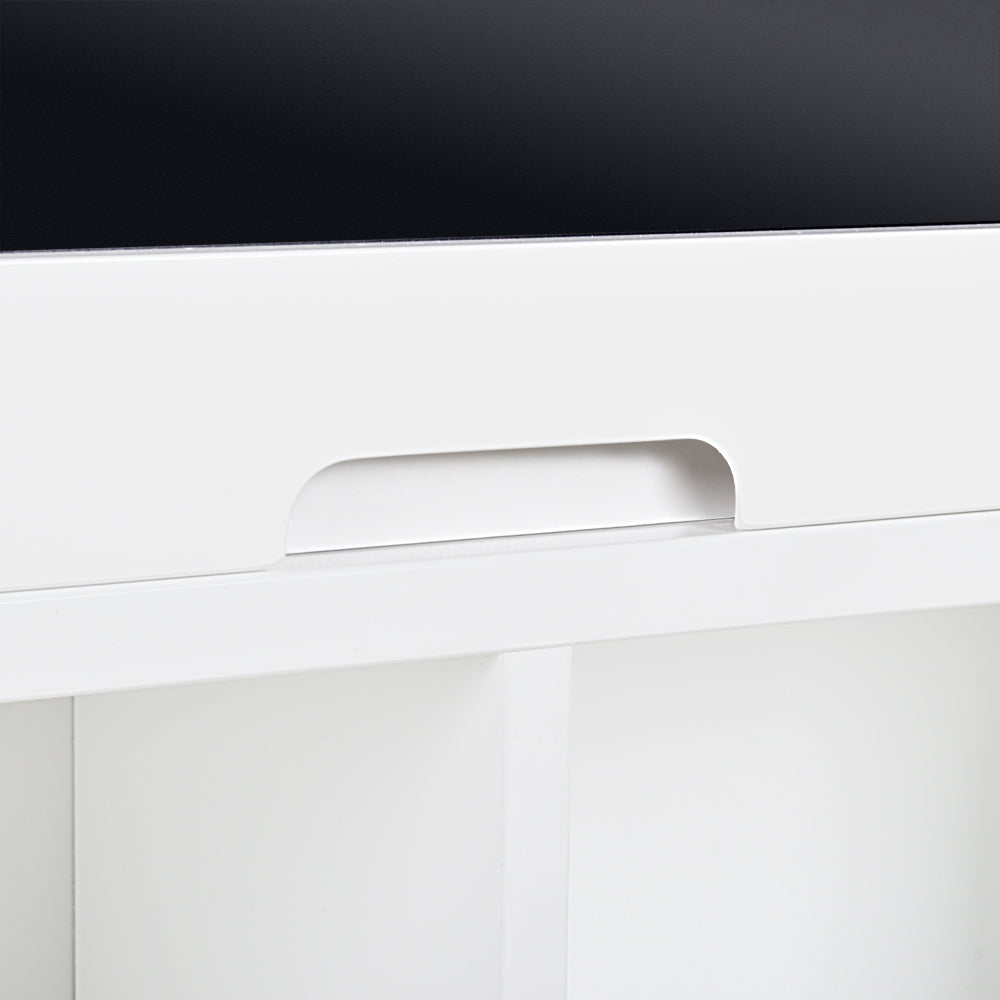 Utopia alley sh3ww collapsible fold down desk table & wall cabinet with chalkboard & bottom shelf store